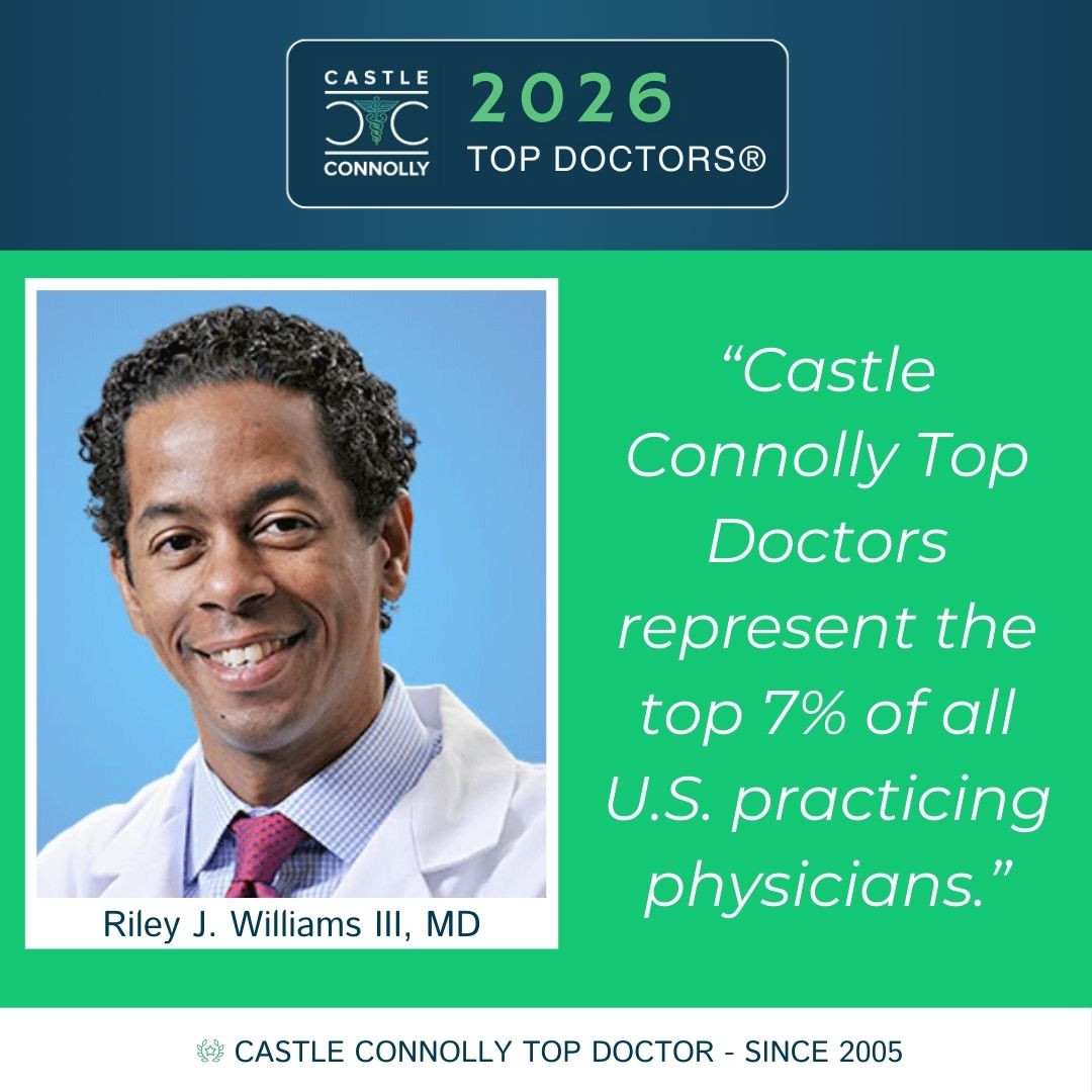 Dr. Riley Williams Named Castle Connolly Top Doctor for 2026